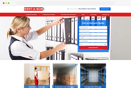 Rent A Box - Whelan Web Design